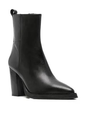 SERGIO MORETTI FIRENZE Pointed-toe Block-heel Ankle Boots
