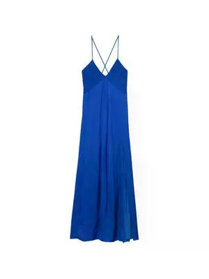 Zadig&Voltaire Rayonne Satin Maxi Dress