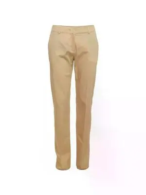 Max Mara Flared Cotton Trousers - Neutrals
