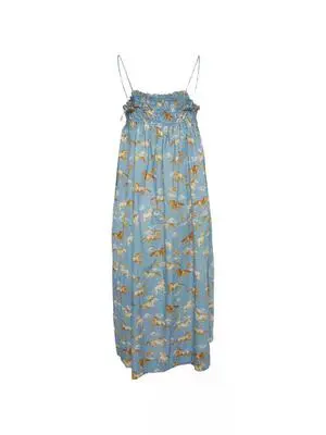 GANNI Horse-print Strappy Dress