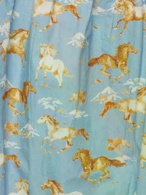 GANNI Horse-print Strappy Dress
