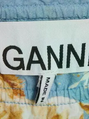 GANNI Horse-print Strappy Dress