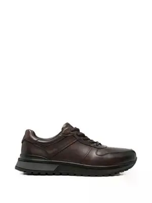 SERGIO MORETTI FIRENZE Leather Lace-up Sneakers - Brown