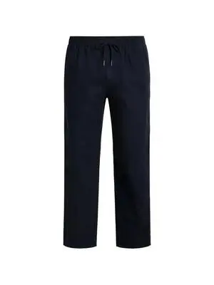 PHARAOH Andy Drawstring-waist Cotton Trousers - Blue