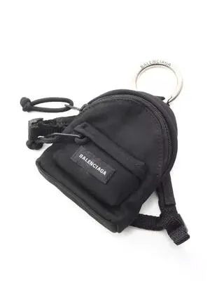 Balenciaga Micro Backpack Bag Charm - Black