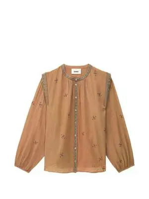 Ba&sh Dalila Embroidered Shirt - Neutrals