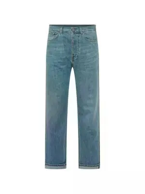 TELA GENOVA Straight-leg Jeans With Logo Patch