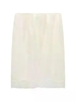 Dorothee Schumacher Habotai Silk Lace-trim Skirt