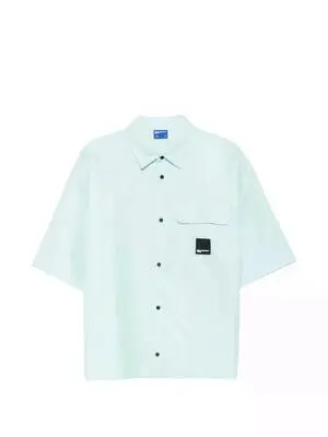 Karl Lagerfeld Logo-patch Short-sleeve Shirt - Blue