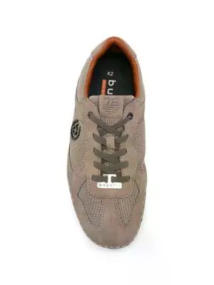 BUGATTI Logo Plaque Lace-up Sneakers - Neutrals