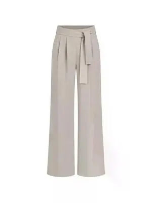 Dusan Belted Wide-leg Trousers - Neutrals
