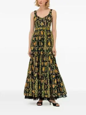 Agua Bendita Azulejo Cordillera Maxi Dress
