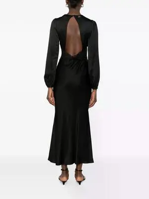 TWINSET Lace-insert Open-back Maxi Dress