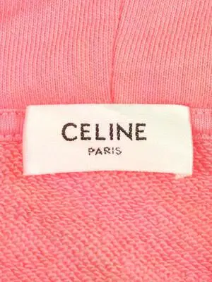 Celine Cotton Logo-print Hoodie