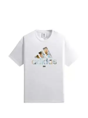 Kith X Messi X Adidas Graphic-print Cotton T-shirt - White