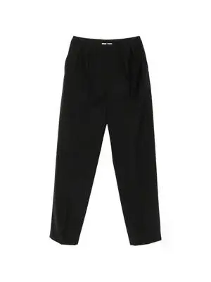JIL SANDER Virgin Wool Trousers - Black
