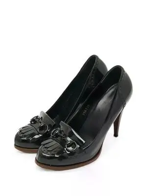Gucci Horsebit Leather Heeled Pumps