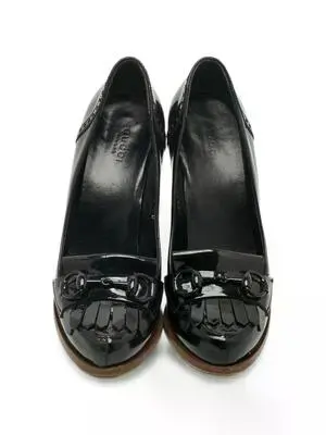 Gucci Horsebit Leather Heeled Pumps