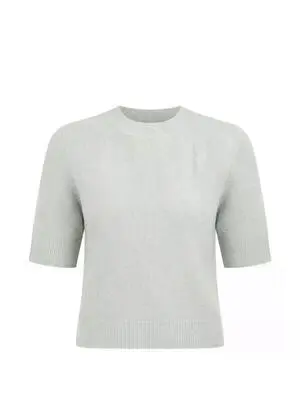 Le Kasha Chypre Short-sleeve Sweater - Grey
