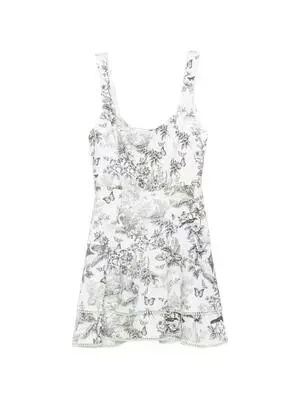 Alice + Olivia Floral Print Sleeveless Mini Dress