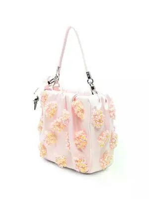 SELF-PORTRAIT Floral Appliqué Mini Bag