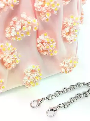 SELF-PORTRAIT Floral Appliqué Mini Bag