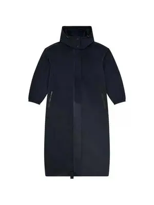 DIESEL® Nylon Trench Coat With Detachable Hood