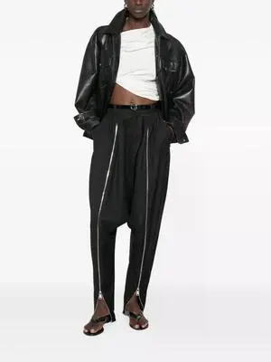 Coperni Wool Tapered Trousers With Zip Detail