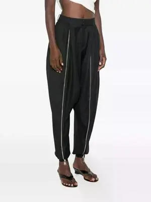 Coperni Wool Tapered Trousers With Zip Detail
