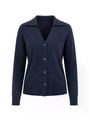 Autumn Cashmere Jonny Collar Cardigan - Blue