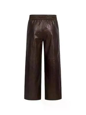 GIORGIO BRATO Leather Palazzo Pants