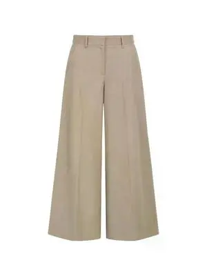 KULSON Icon Wide-leg Trousers - Neutrals