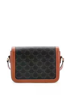 Celine Triomphe Shoulder Bag In Coated Canvas
