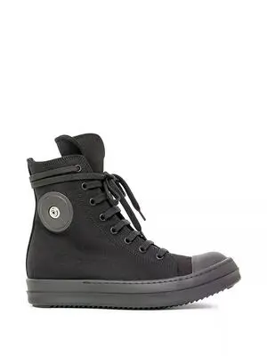 Rick Owens Cotton Lace-up Canvas Sneakers