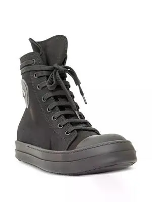 Rick Owens Cotton Lace-up Canvas Sneakers