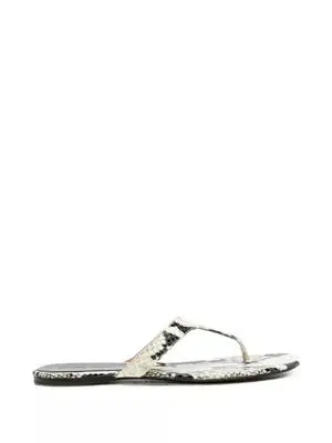 Khaite Archer Snakeskin-print Sandals