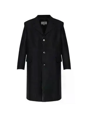 MAISON MARGIELA Raw-edge Finish Coat - Black