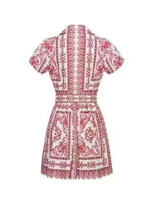Cara Cara Noela Scarf Print Mini Dress
