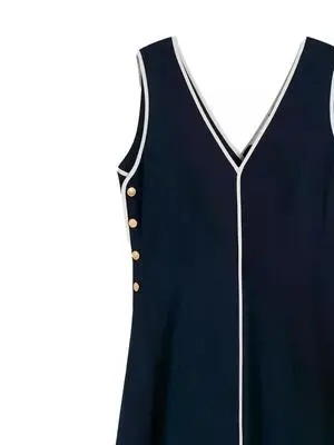 Tommy Hilfiger V-neck Midi Dress With Button Detail
