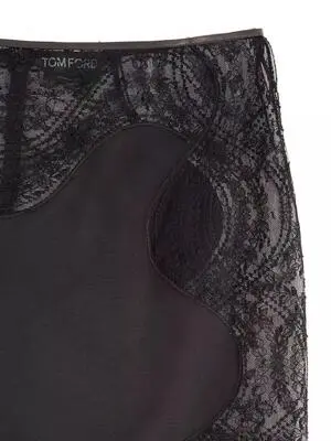 TOM FORD Lace-panelling Midi Skirt