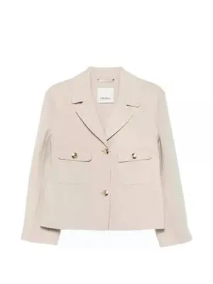 Max Mara Beige Chest-pocket Jacket