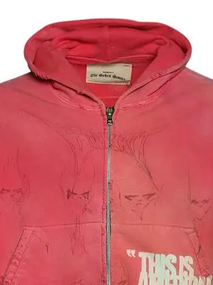 SEKRIT Time Capsule Zip-up Hoodie - Red