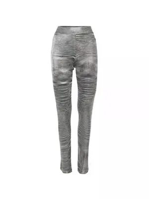 Missoni Knitted Leggings - Silver