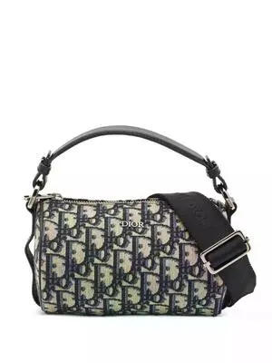 Dior Oblique Roller Messenger Tote Bag - Blue