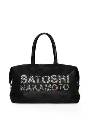 SATOSHI NAKAMOTO Studded Weekender Duffle Bag