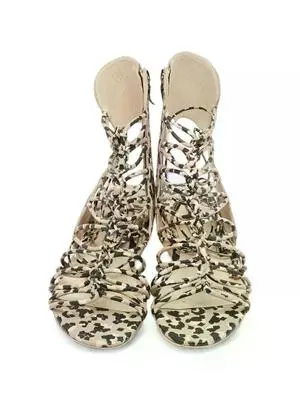 SOPHIA WEBSTER Camo-print Gladiator Sandals