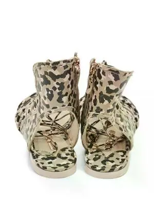 SOPHIA WEBSTER Camo-print Gladiator Sandals