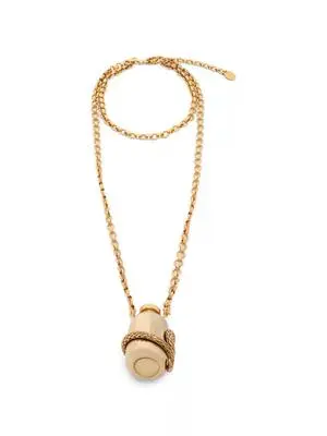Roberto Cavalli Snake Motif Pendant Necklace