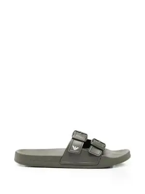 Emporio Armani Double Buckle Slides
