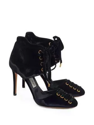 JIMMY CHOO Mari Lace-up Heeled Pumps